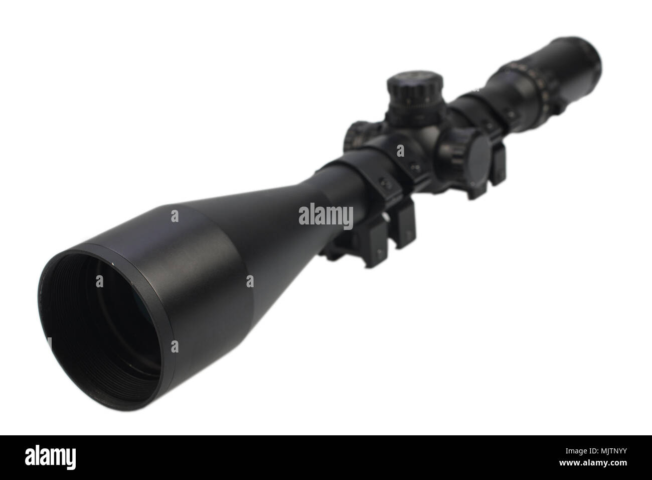 Sniper scope isolated on white background Stock Photo - Alamy