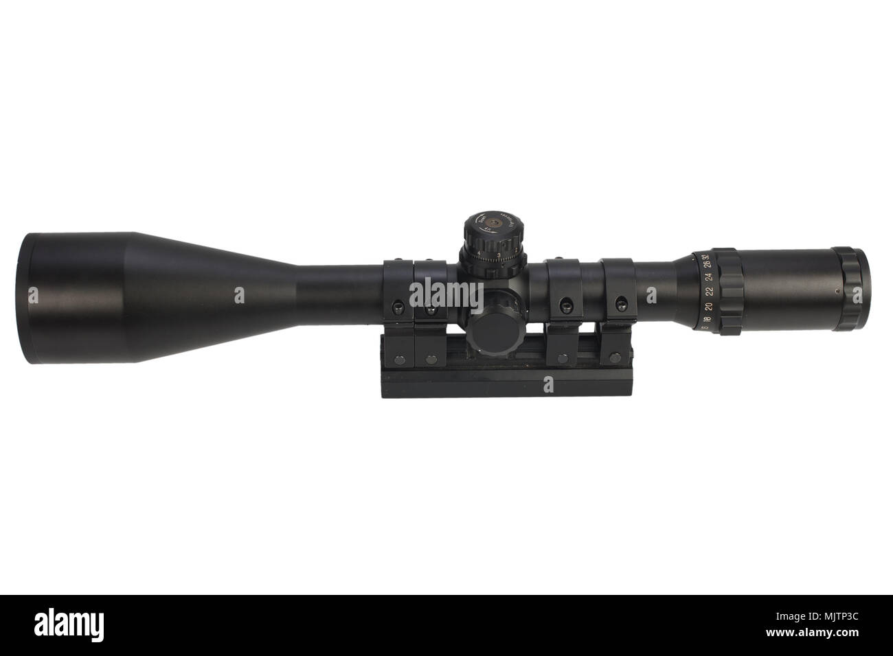 Sniper scope isolated on white background Stock Photo - Alamy