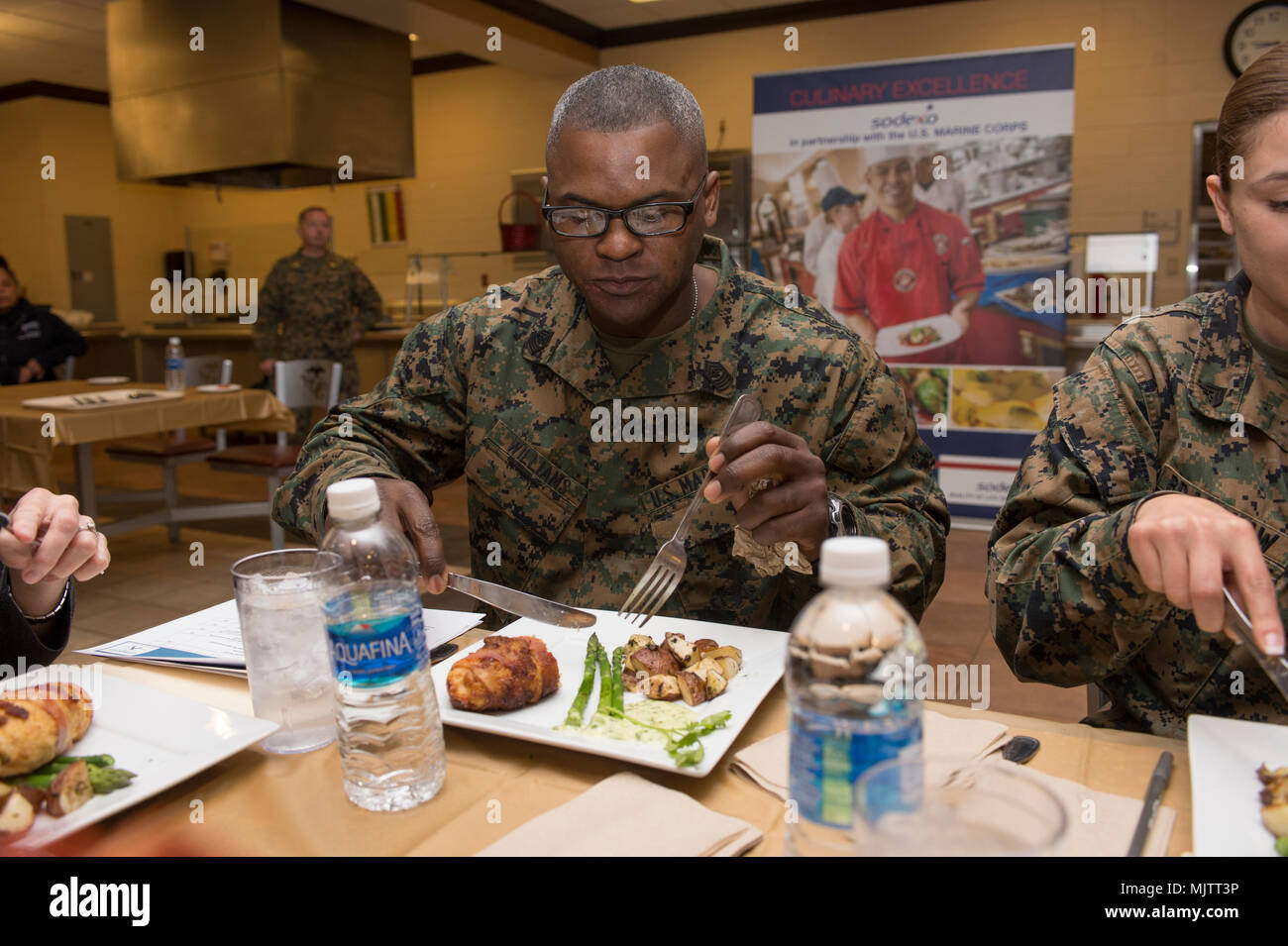 U.S. Marine Corps Sgt. Maj. Charles R. Williams, sergeant major for Marine Corps Base (MCB ...