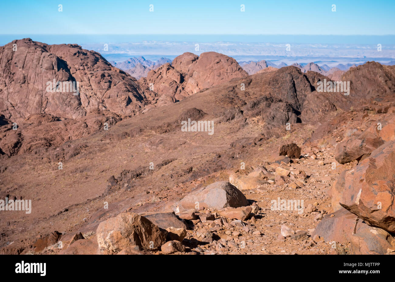 Desert landscape background global warming concept Sinai, Egypt Stock ...