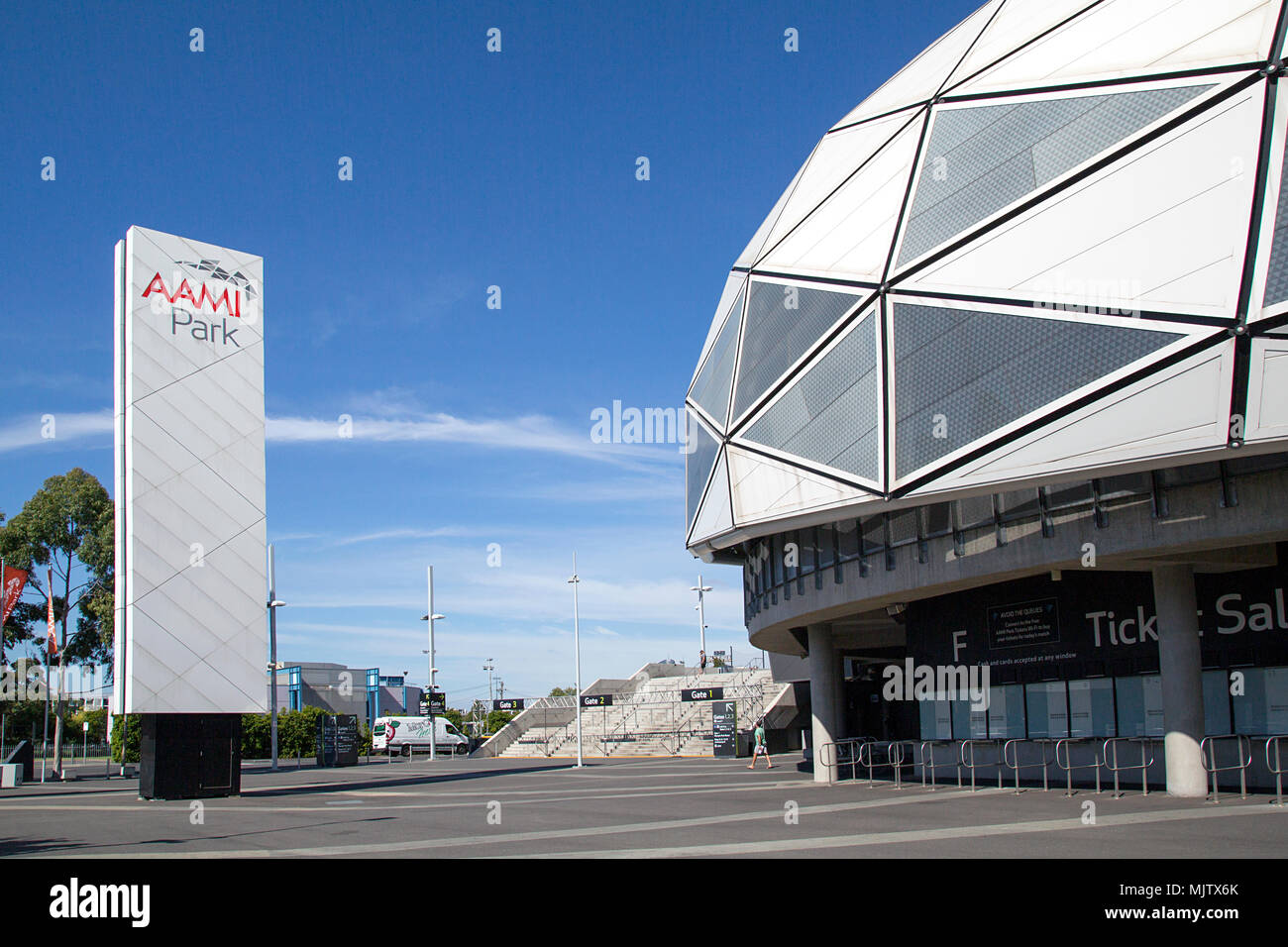 Melbourne, Australia: April, 2018: Melbourne Rectangular Stadium ...