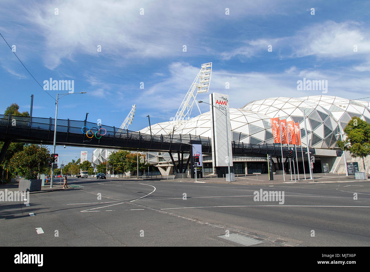 Melbourne, Australia: April, 2018: Melbourne Rectangular Stadium ...
