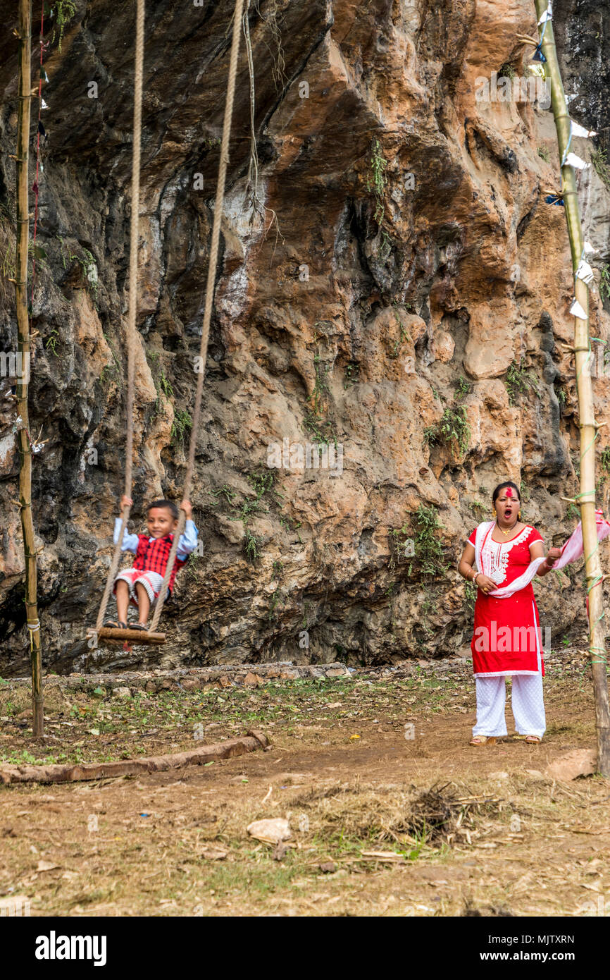 Nepal swing hi-res stock photography and images - Alamy