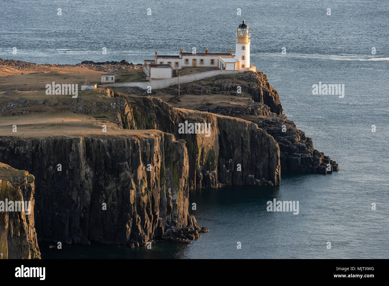 Neist Point Lighthouse near Glendale on the West Coast of the Isle of ...
