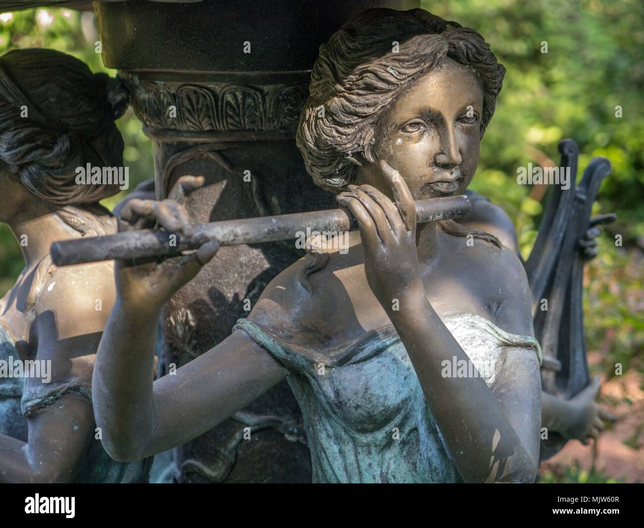 Beautiful, evocative, energetic bronze and stone garden statuary in ...