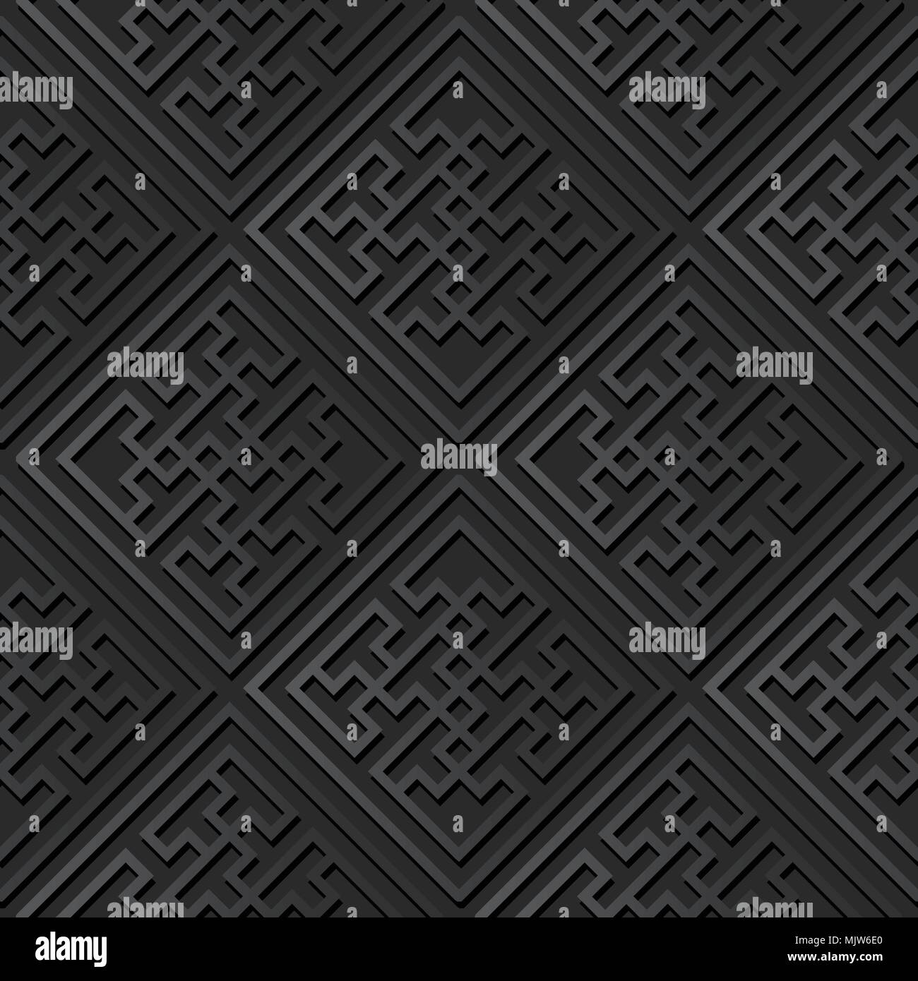 3D dark paper art Spiral Vortex Cross Geometry Frame, Vector stylish ...