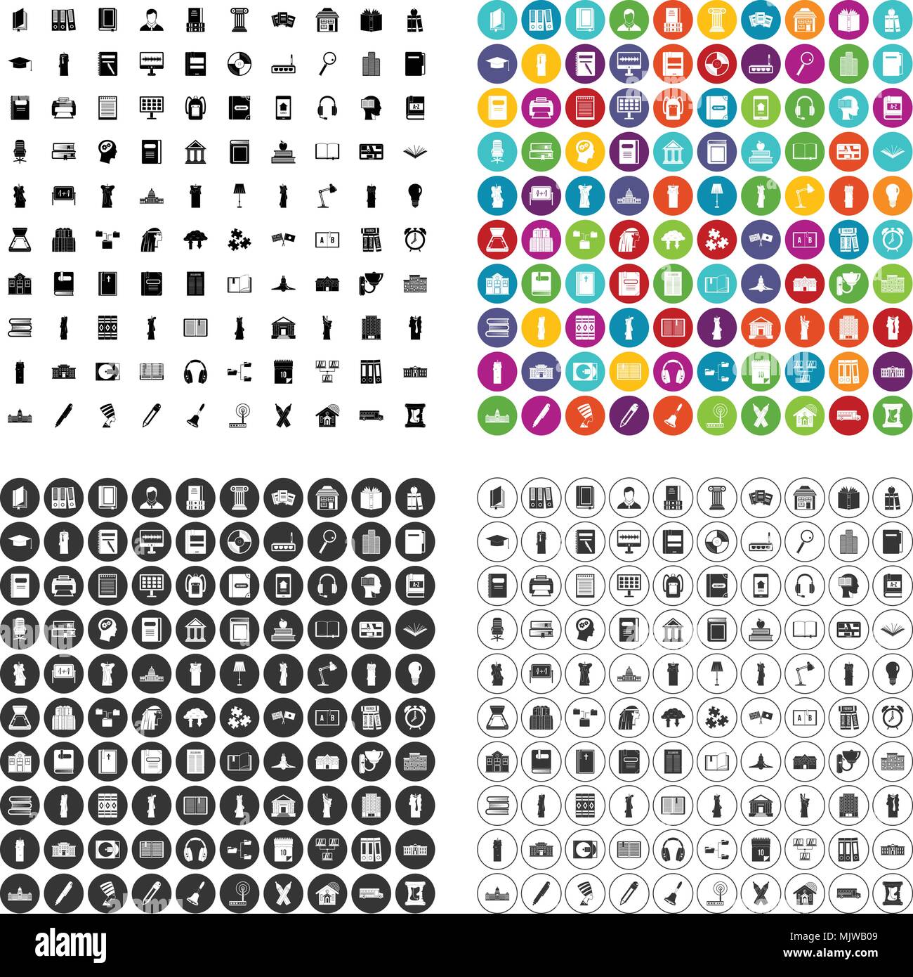 Book scanner library Stock Vector Images - Alamy