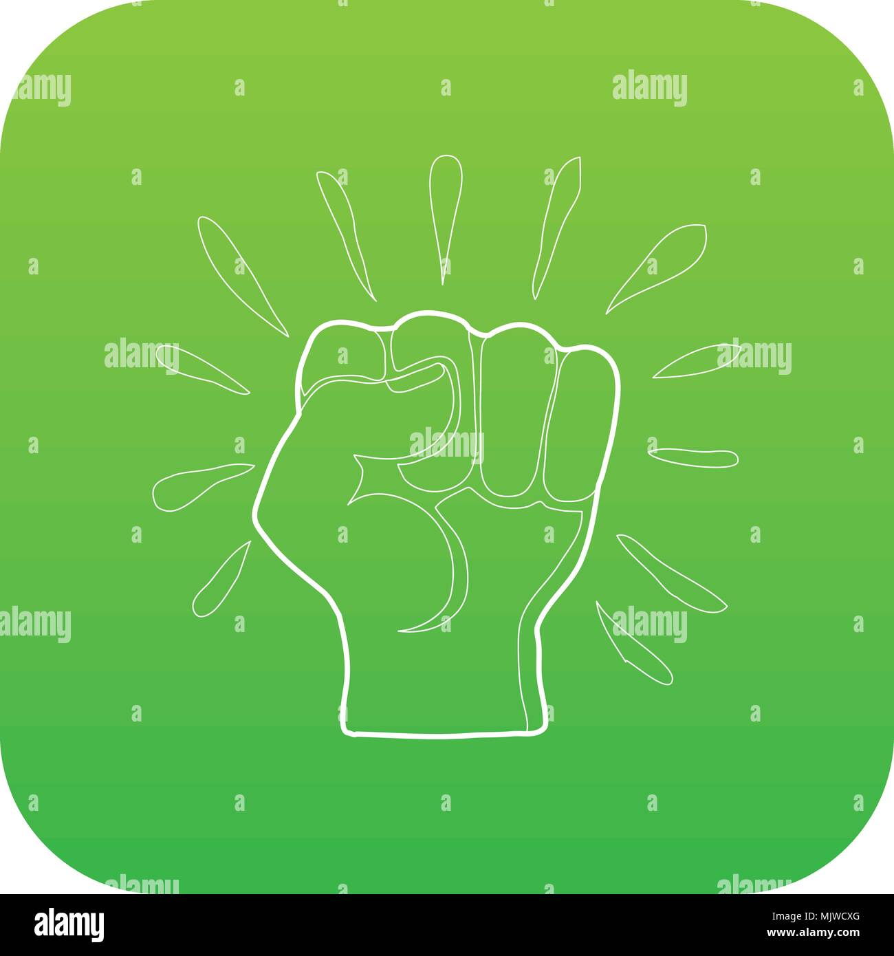 Riot icon green vector Stock Vector Image & Art - Alamy