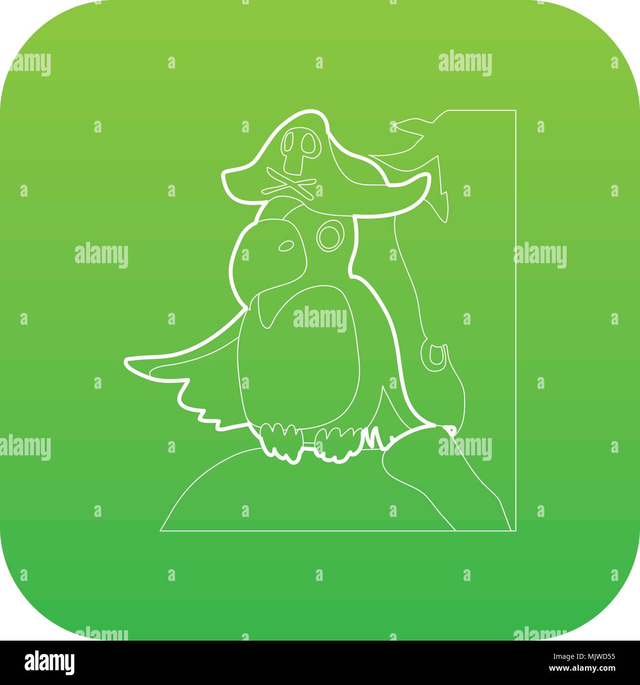 Skull pirate outline clipart Stock Vector Images - Alamy