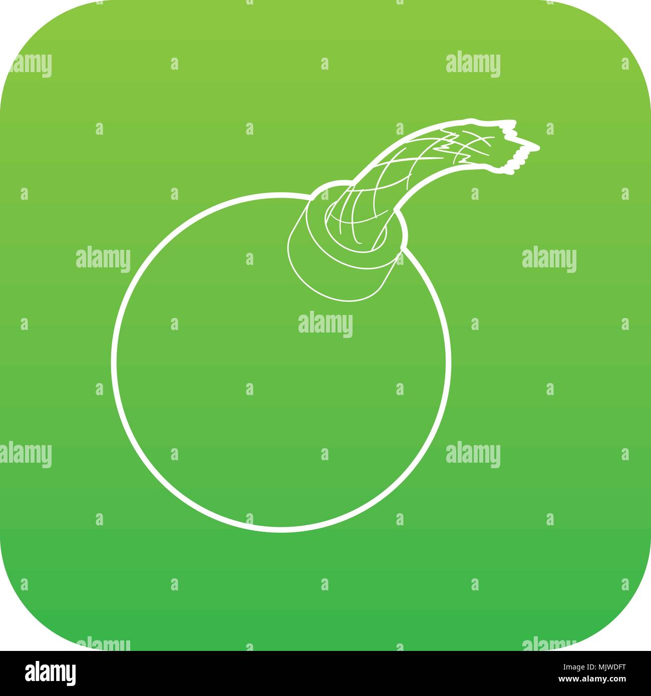 Bomb icon green vector Stock Vector Image & Art - Alamy