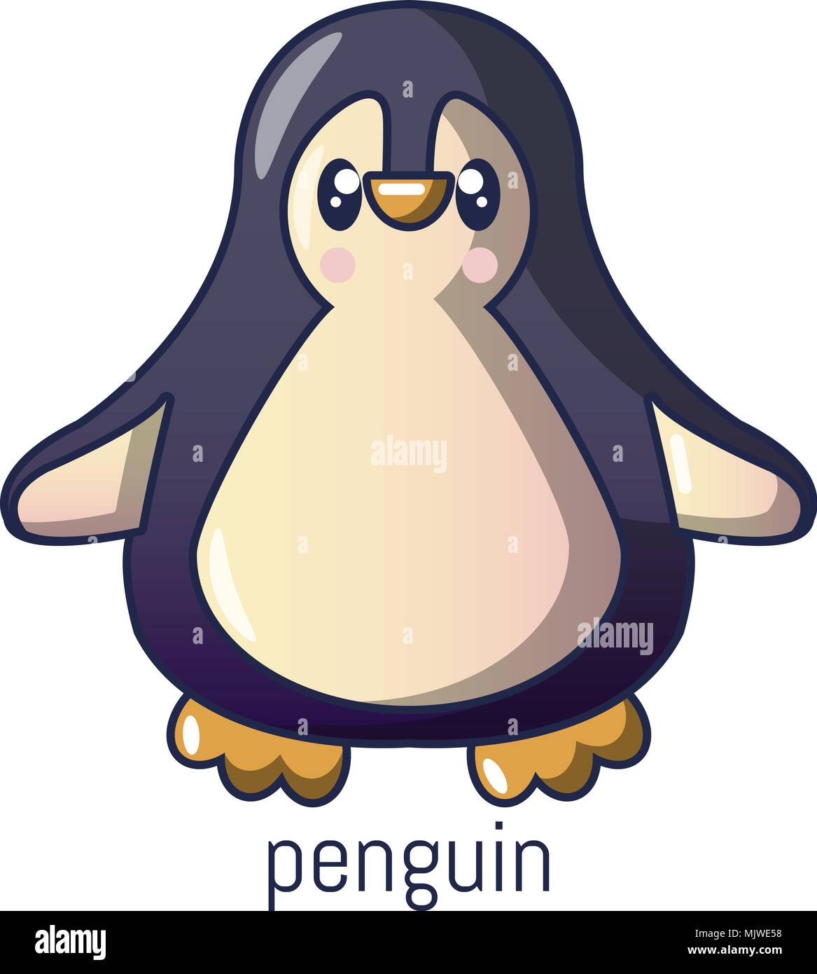 Penguin icon, cartoon style Stock Vector Image & Art - Alamy