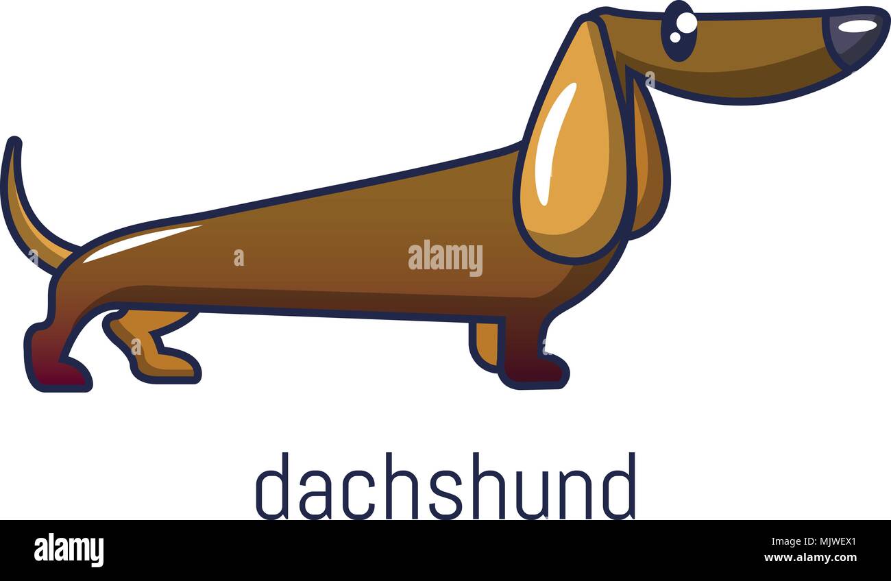 Dachshund icon, cartoon style Stock Vector Image & Art - Alamy