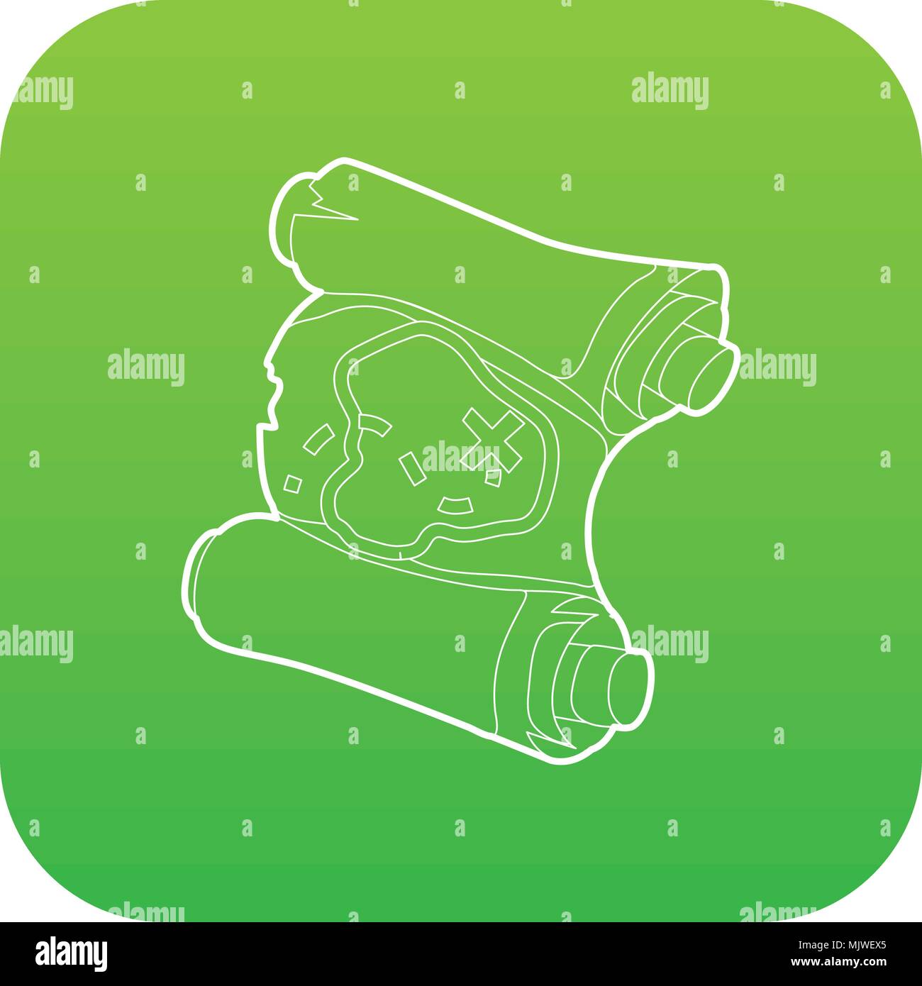 Map icon green vector Stock Vector Image & Art - Alamy