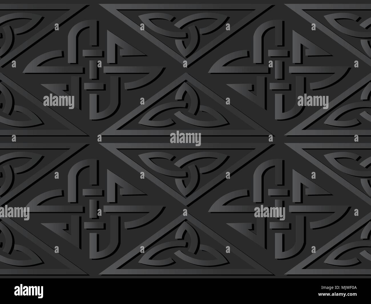 3D dark paper art Triangle Check Cross Frame Chain, Vector stylish ...