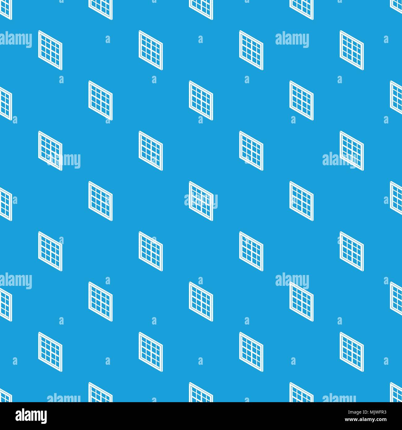 Lattice window frame pattern vector seamless blue Stock Vector Image ...