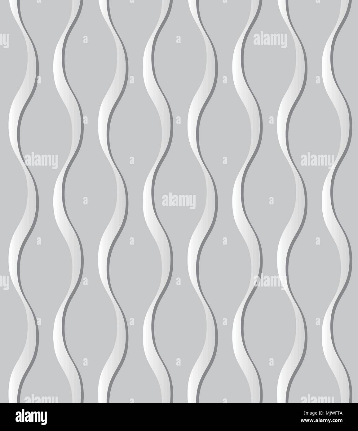 3D white paper art Curve Spiral Cross Wave Line, Vector stylish ...