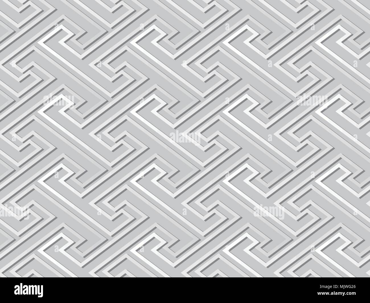 3D white paper art Spiral Polygon Cross Tracery Frame, Vector stylish ...