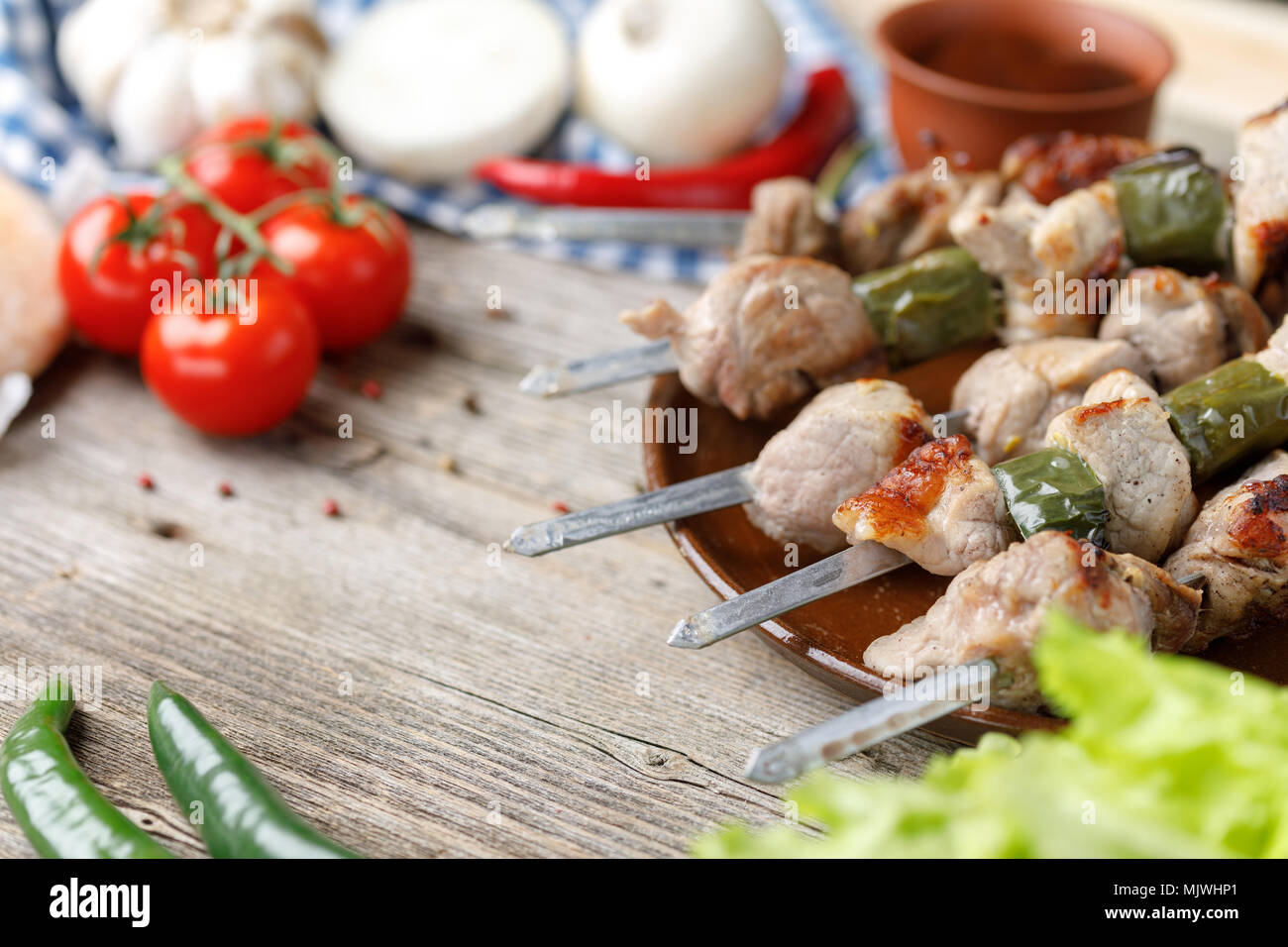 Kebab skewer lamb cut out hi-res stock photography and images - Alamy