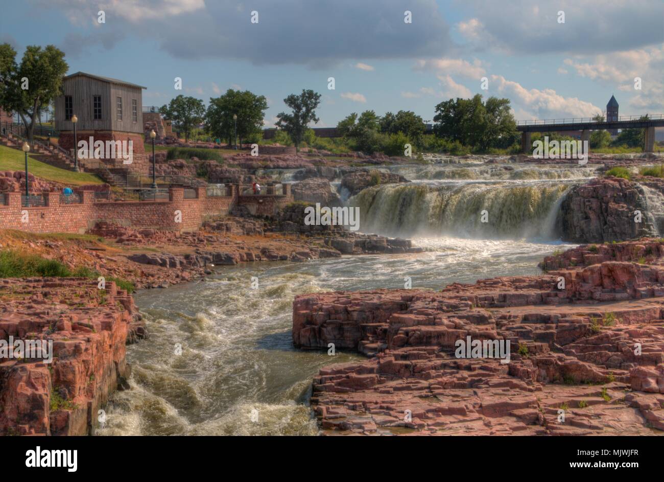 Falls Park is a major Tourist Attraction in Sioux Falls, South Dakota ...