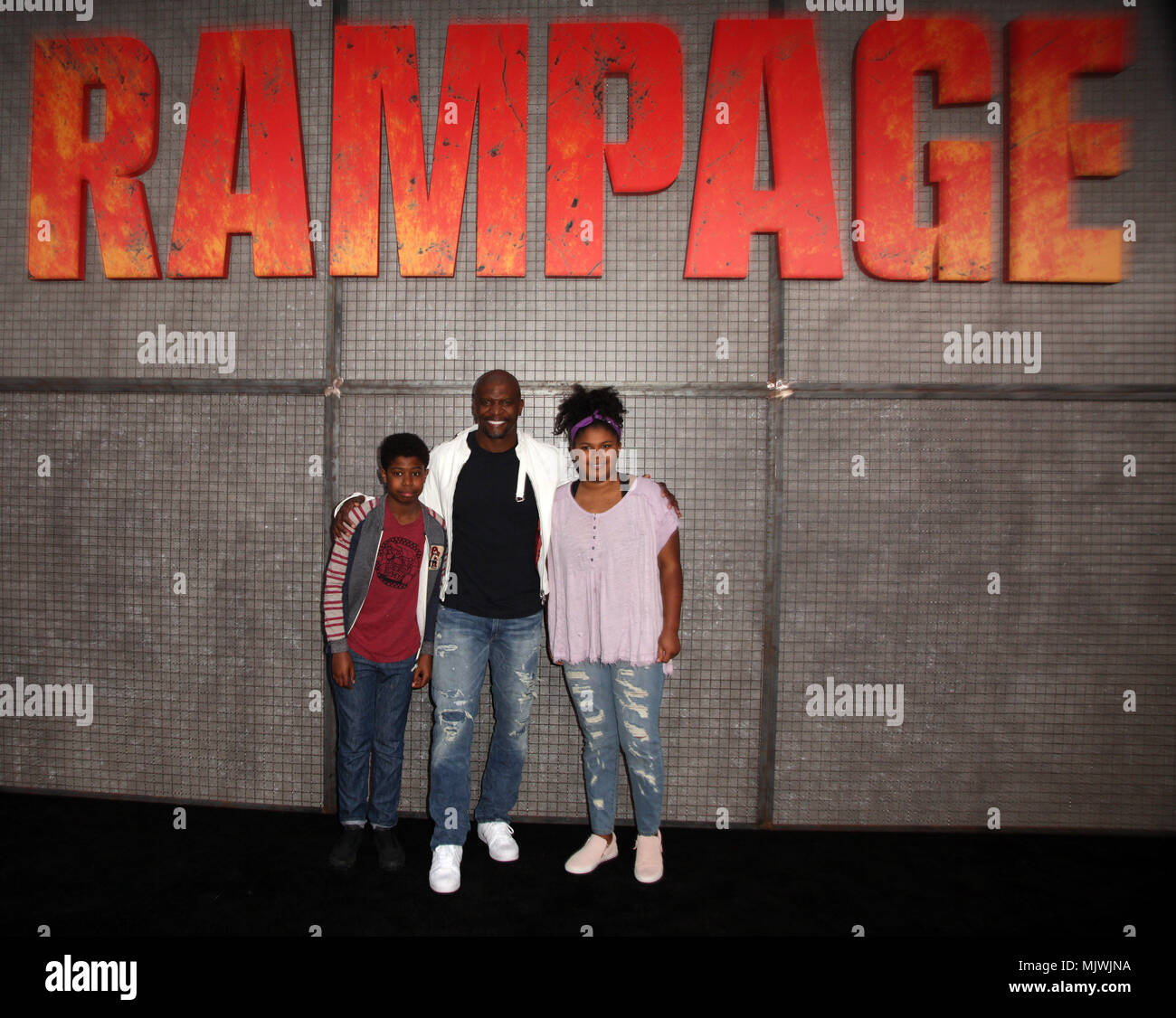 Celebrities attend 'Rampage' film premiere at the Microsoft Theater ...