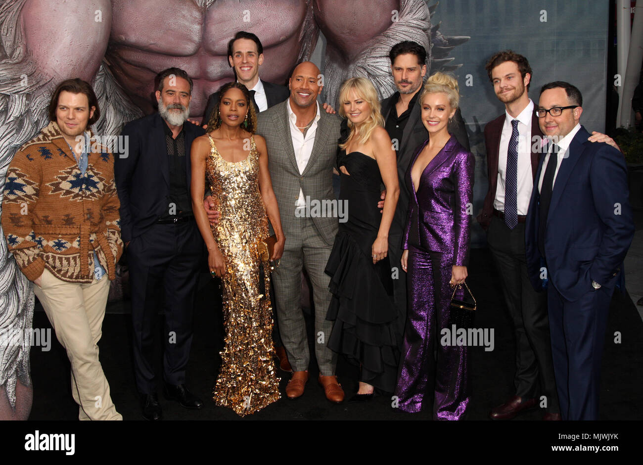 Celebrities attend 'Rampage' film premiere at the Microsoft Theater ...