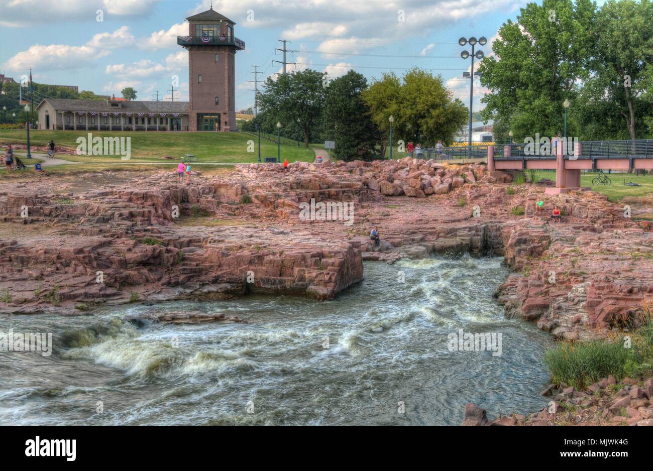 Falls Park is a major Tourist Attraction in Sioux Falls, South Dakota ...