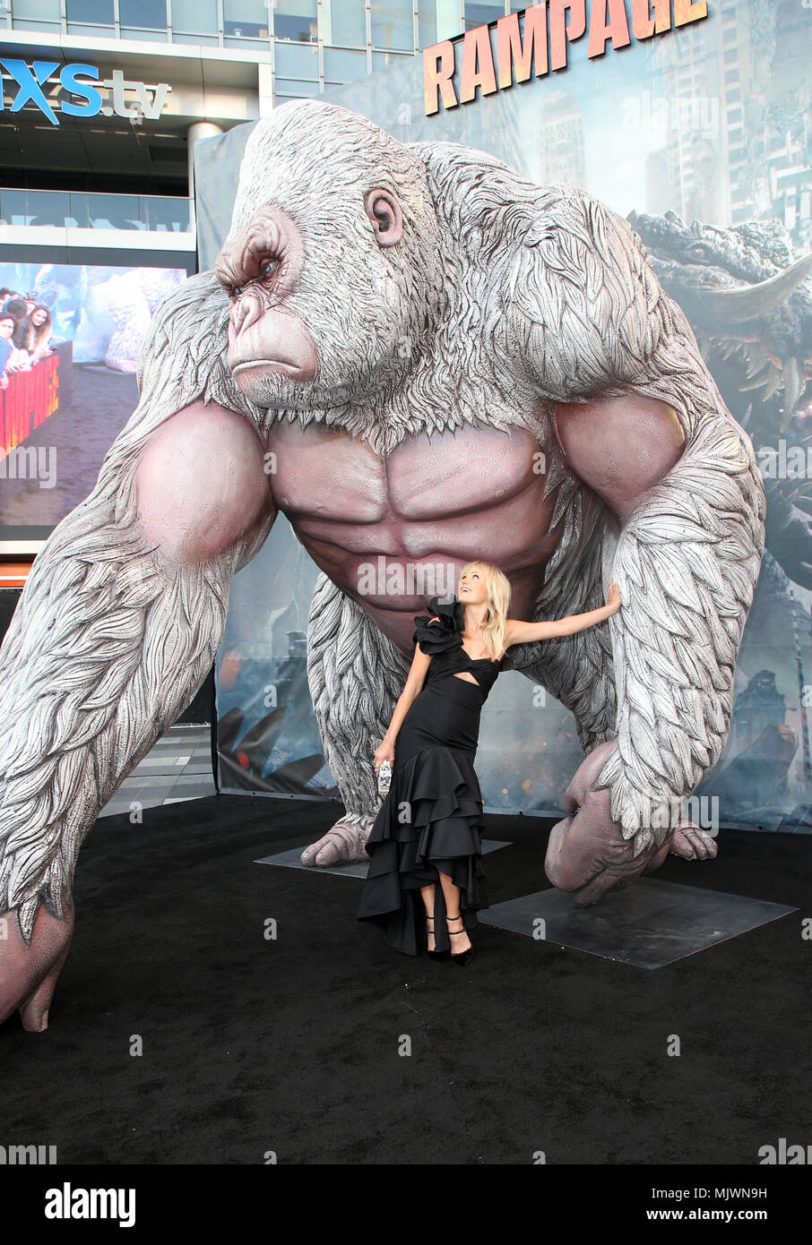 Premiere Of Warner Bros. Pictures' "Rampage" Featuring: Malin Akerman ...