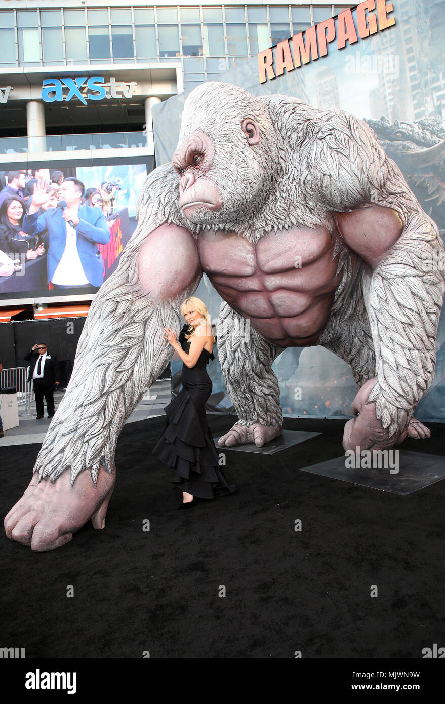 Premiere Of Warner Bros. Pictures' "Rampage" Featuring: Malin Akerman ...