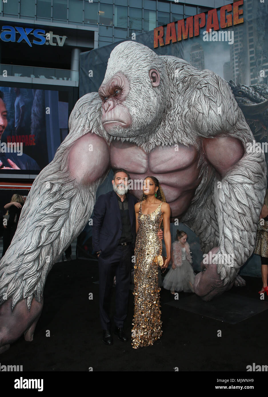 Premiere Of Warner Bros. Pictures' "Rampage" Featuring: Jeffrey Dean ...