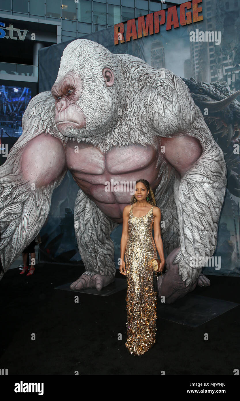 Premiere Of Warner Bros. Pictures' "Rampage" Featuring: Naomie Harris ...