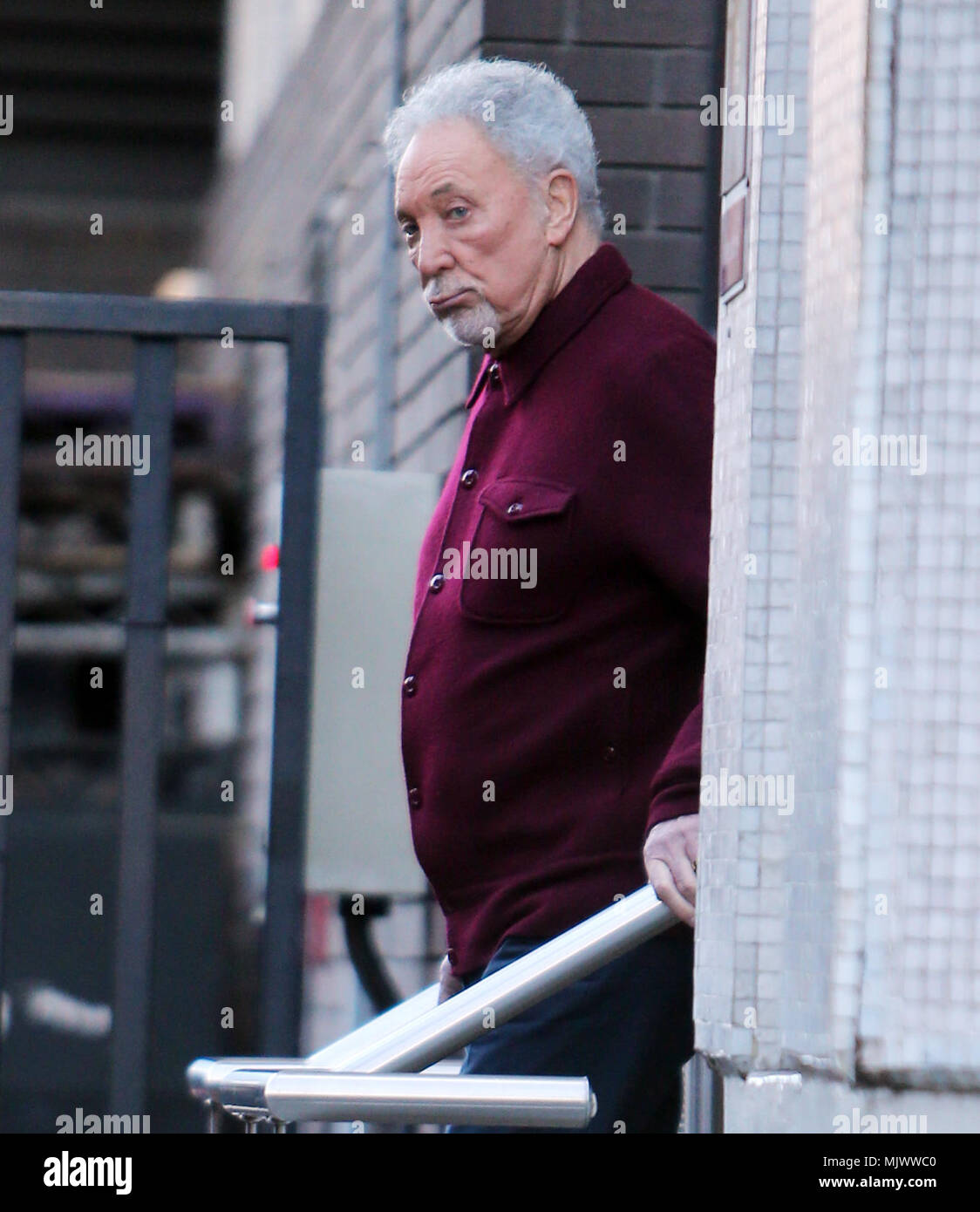 Tom Jones outside ITV Studios today Featuring: Tom Jones Where: London ...