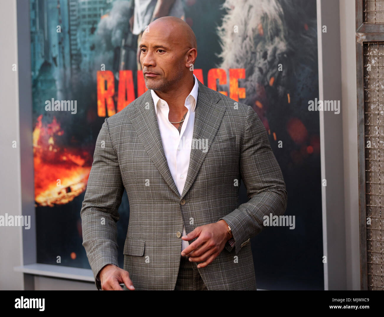 Celebrities attend 'Rampage' film premiere at the Microsoft Theater ...