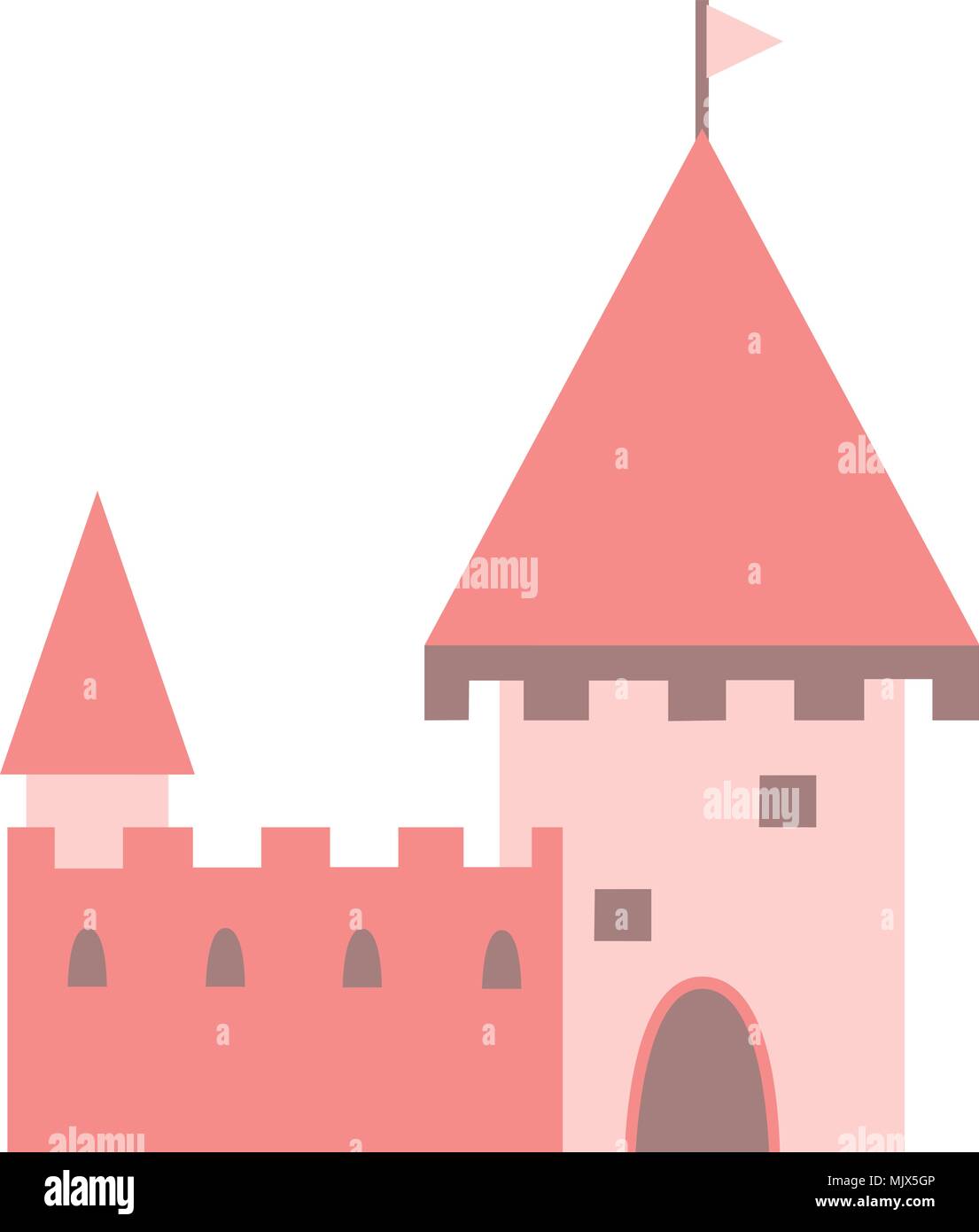 fairytale castle illustration Stock Vector Image & Art - Alamy