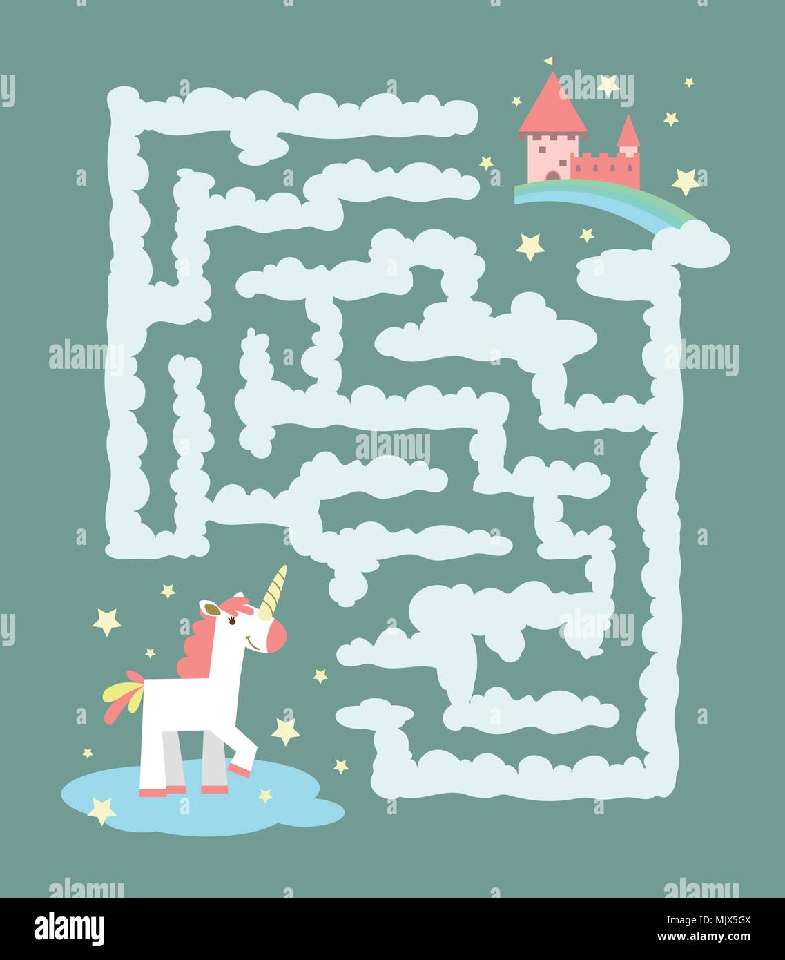 Labyrinth cartoon hi-res stock photography and images - Alamy