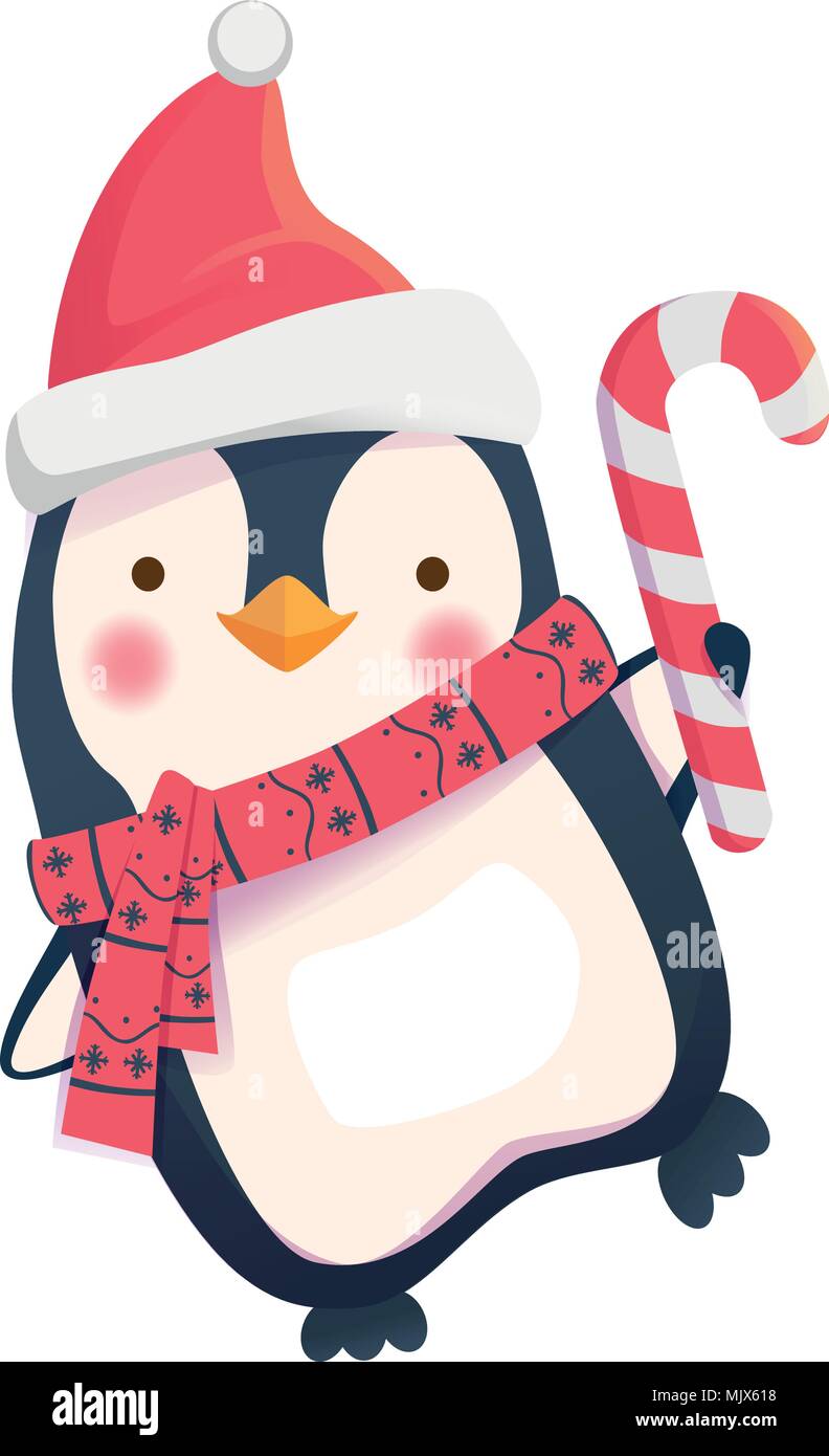 Penguin christmas candy Stock Vector Images - Alamy