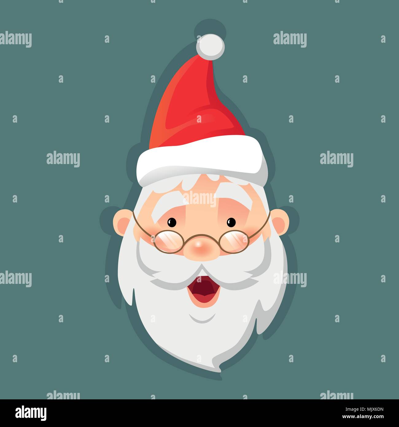 Santa Claus icon Stock Vector Image & Art - Alamy