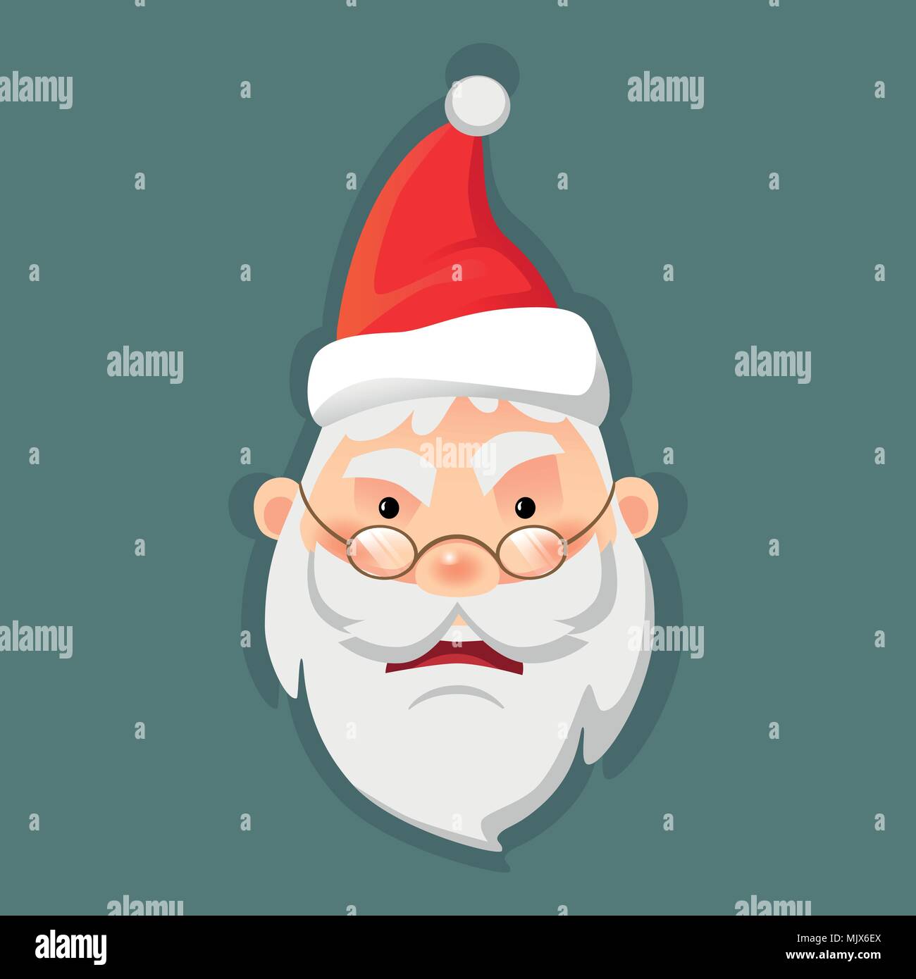 Cartoon angry santa claus hi-res stock photography and images - Alamy
