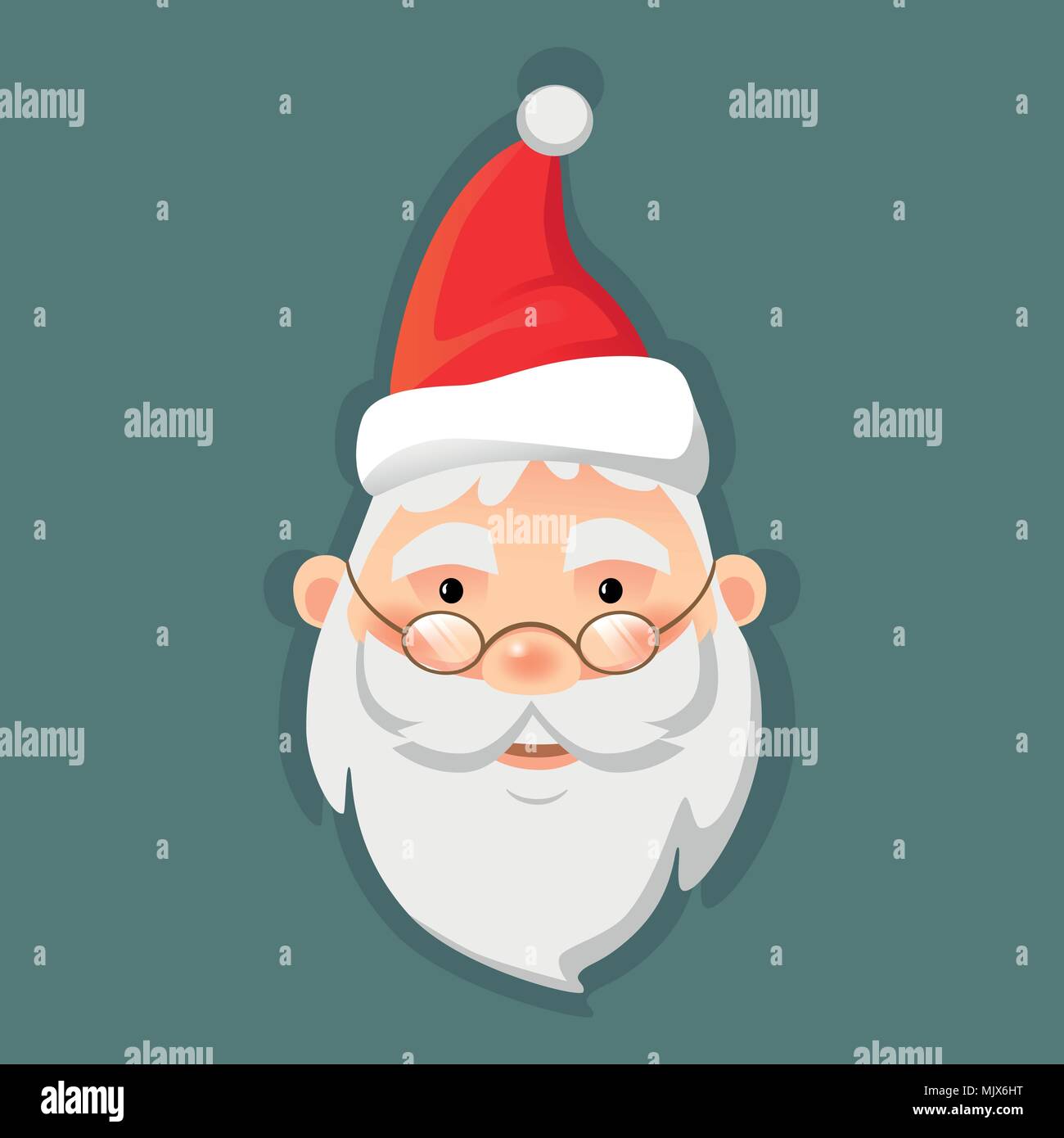 Santa Claus icon Stock Vector Image & Art - Alamy