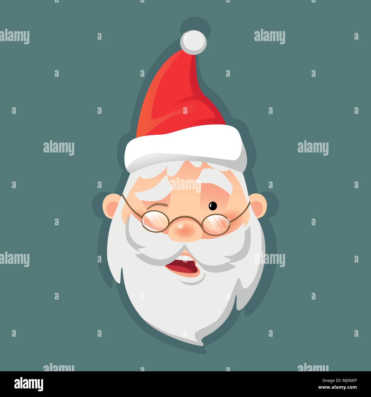Santa icon hi-res stock photography and images - Alamy