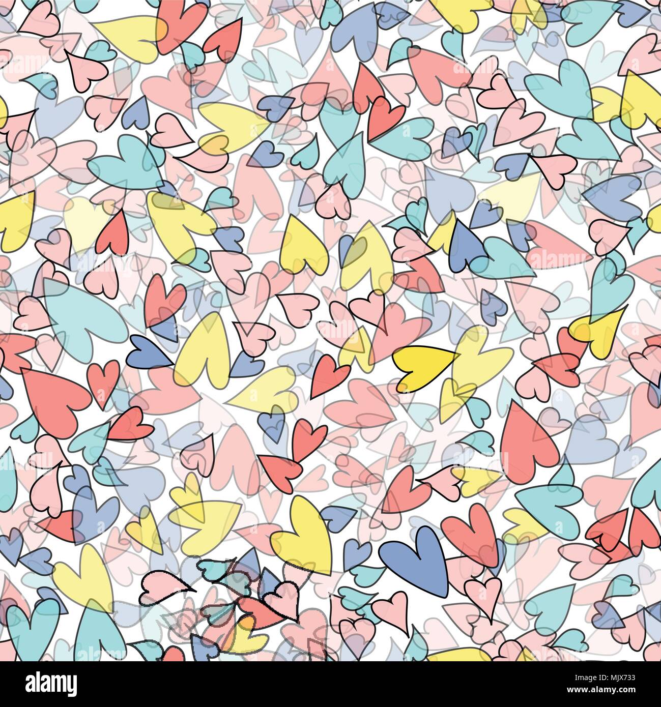 Seamless love pattern hi-res stock photography and images - Alamy