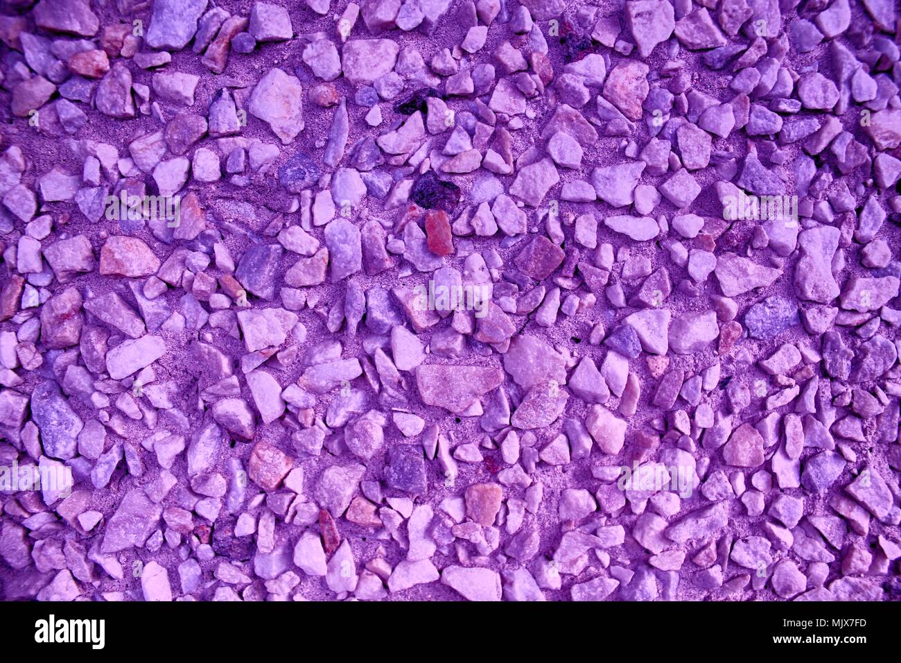 Ultra purple Pebble textured surface, stone backdrop and boulder ...