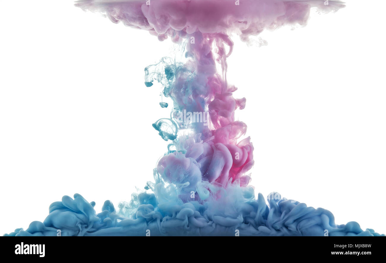 color splashes of ink Stock Photo - Alamy