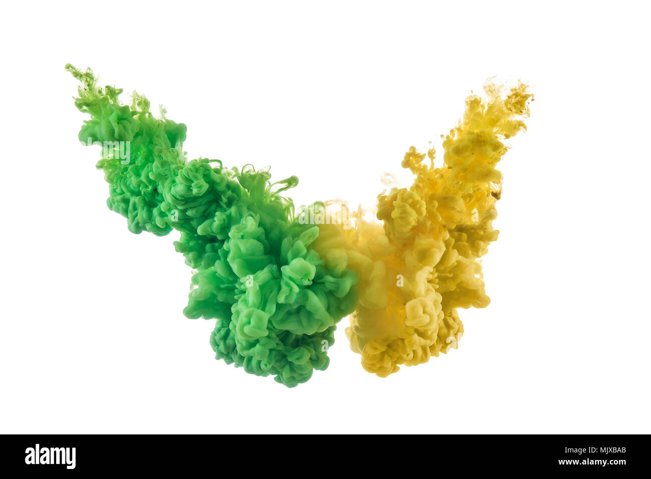 color splashes of ink Stock Photo - Alamy