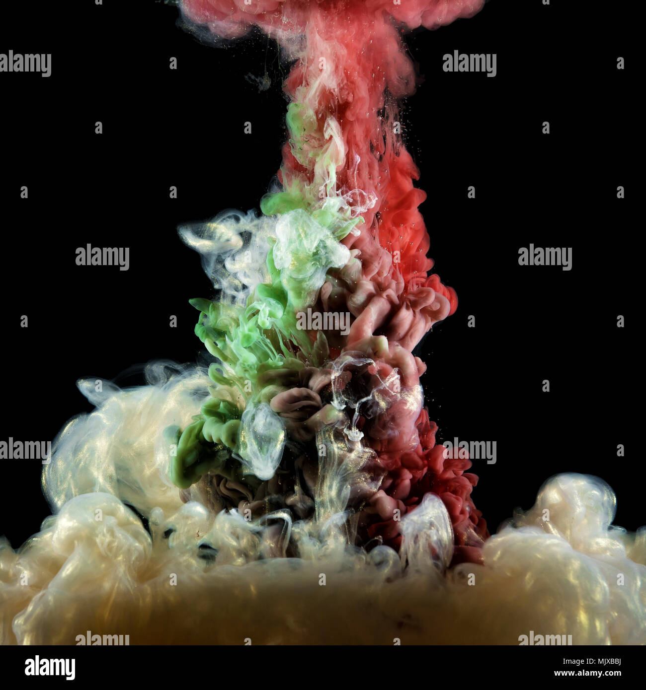 color splashes of ink Stock Photo - Alamy