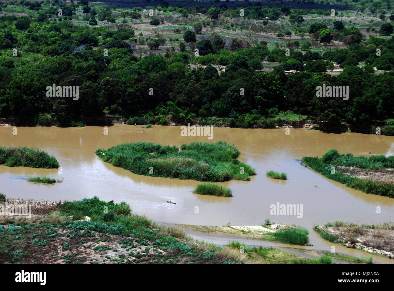 The Rufiji River in the Selous Game Reserve, Tanzania Stock Photo - Alamy