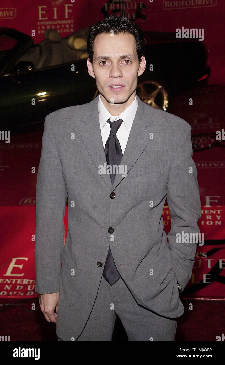 Mark Anthony arriving at the Tribute to Style 2001 at the Barker Hangar ...