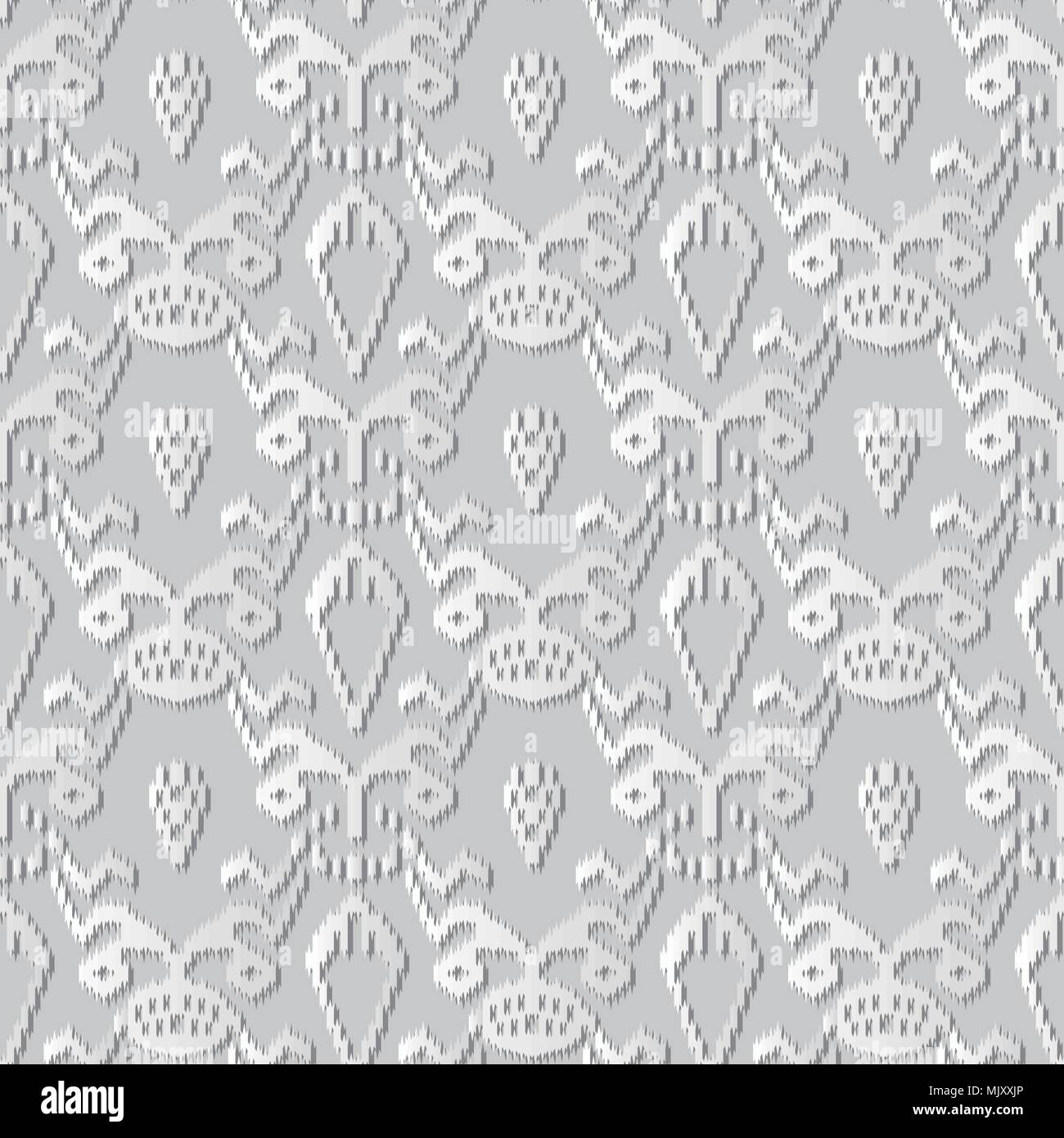 3D white paper art Sawtooth Edge Botanic Plant, Vector stylish ...