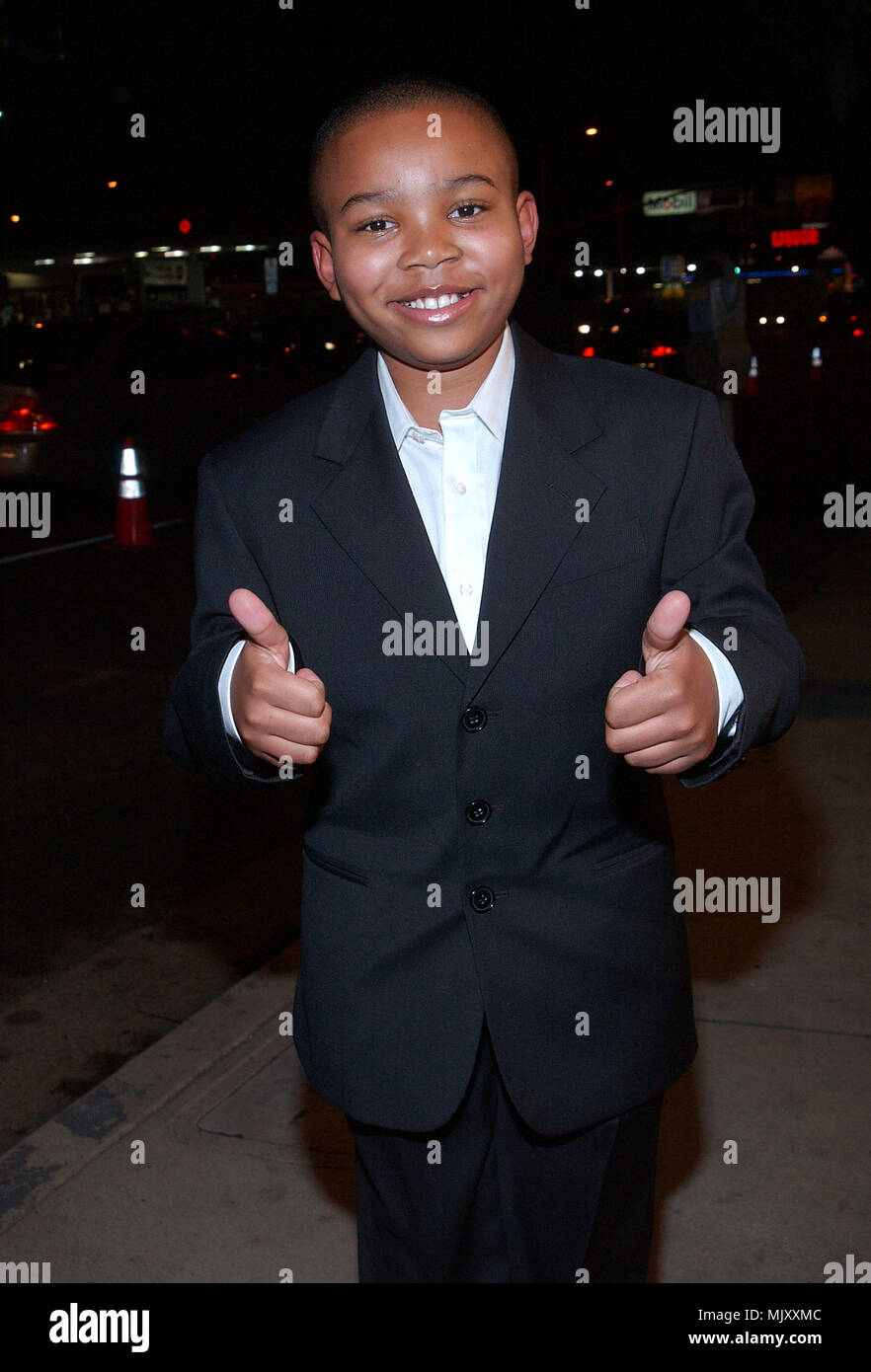 Robert Bailey jr arriving at the DragonFly premiere at the Director ...