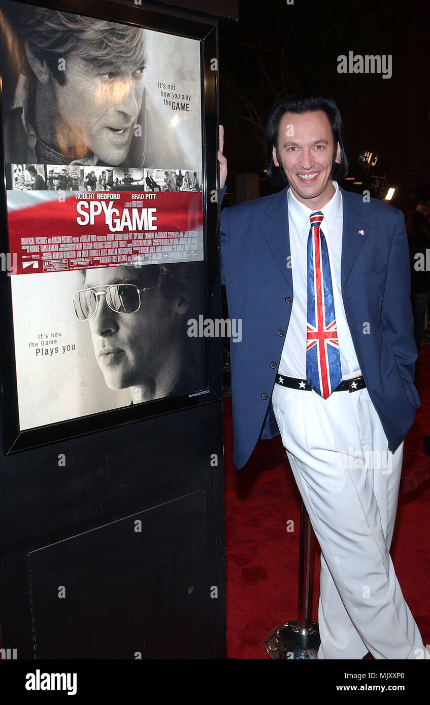 Steve Ballantine arriving at the premiere of Spy Game in Westwood Los ...