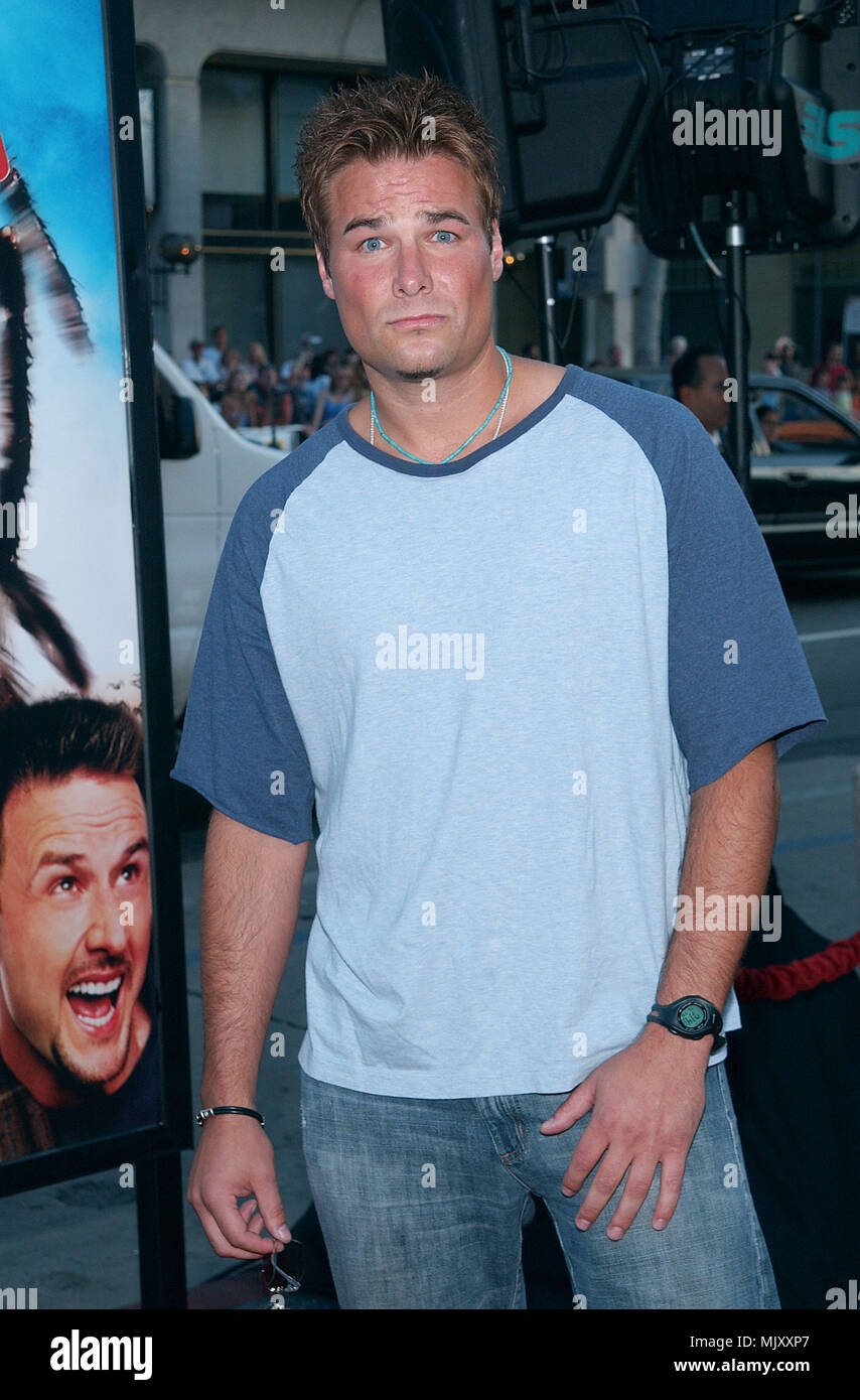 Adam Baratta posing at the premiere of "Eight Legged Freaks" at the ...